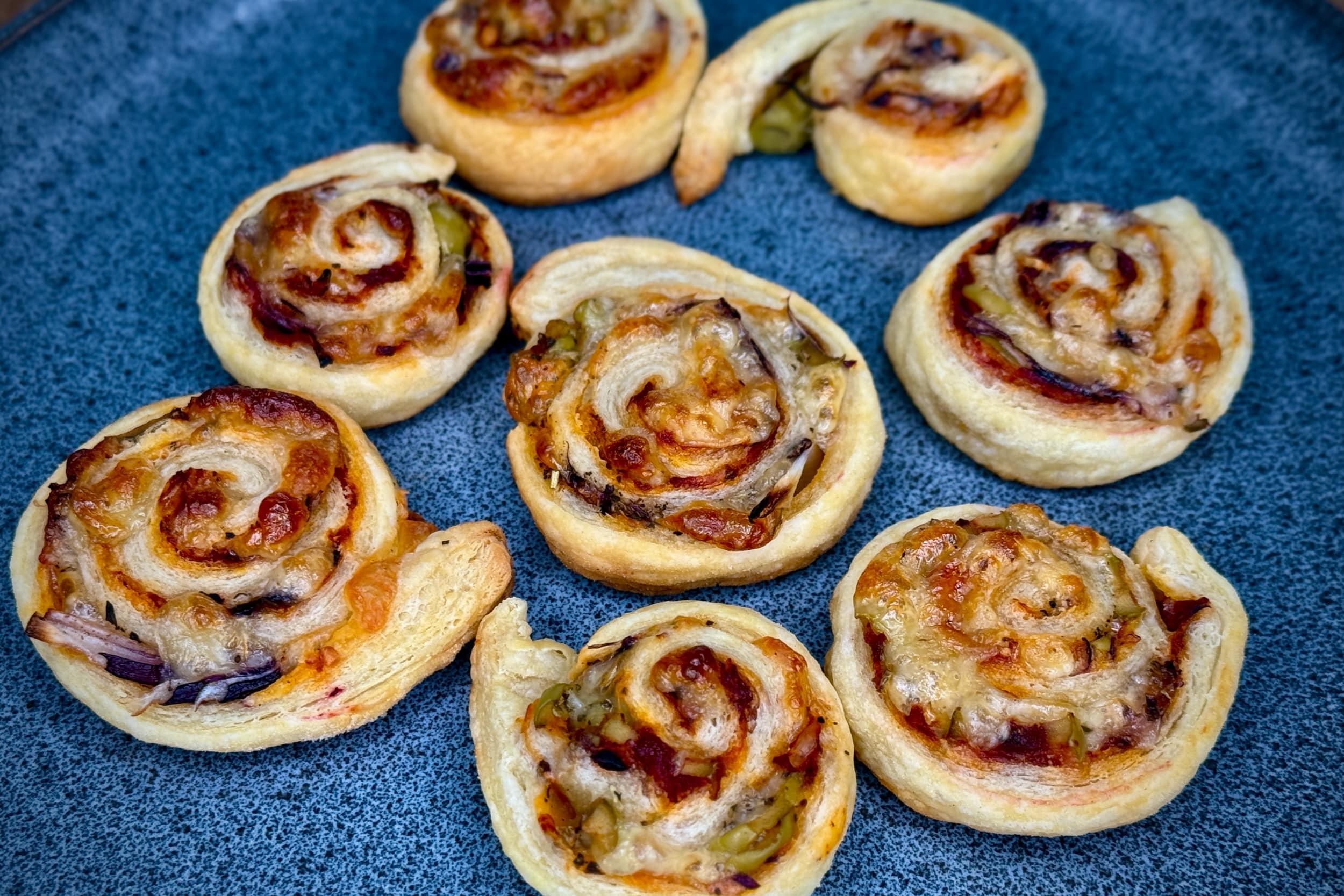 Margherita Puff Pastry Swirls - Meat Smoke Fire